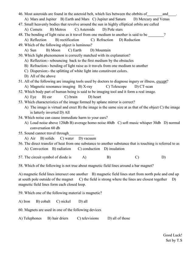 8th Gen.SC.docx | Skin and Dermatology | Diseases and Conditions