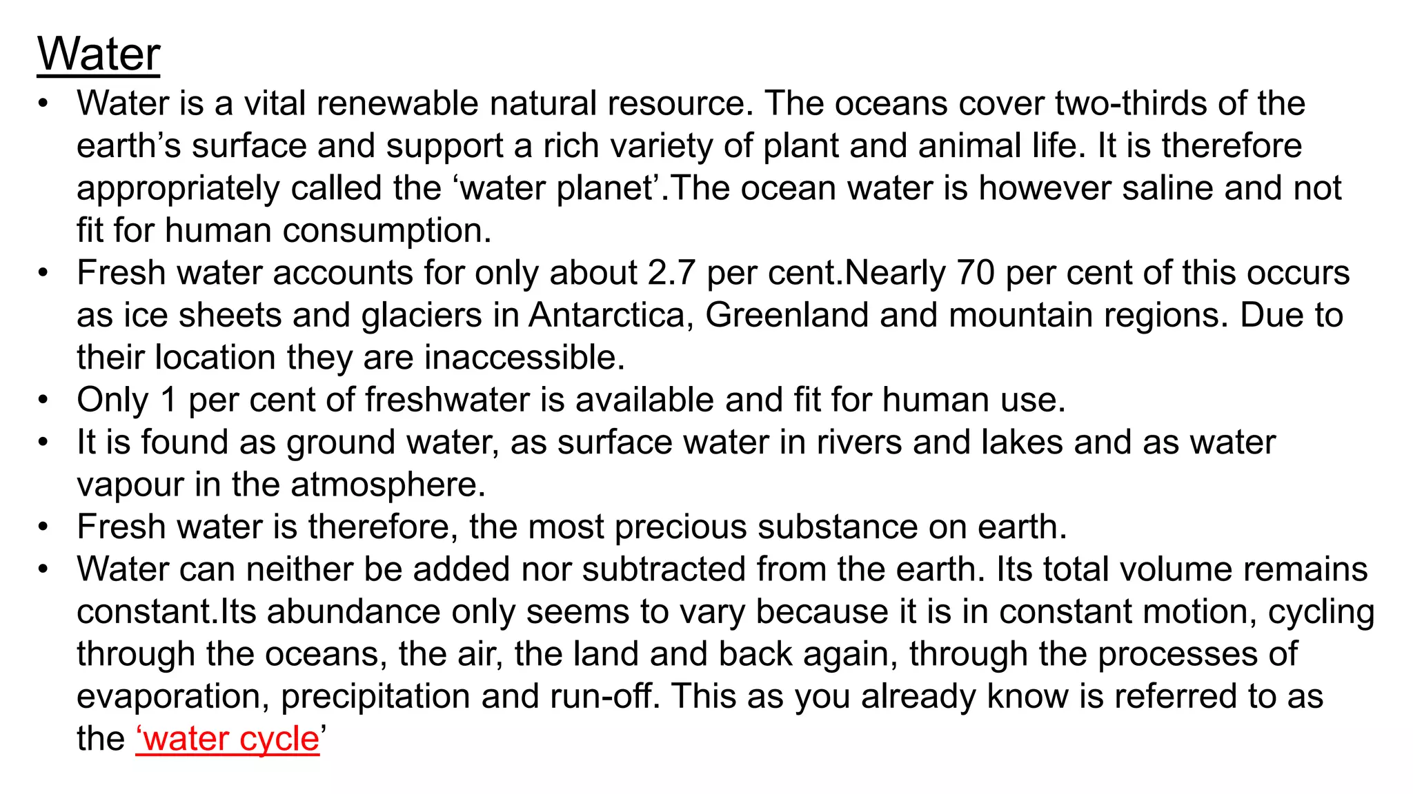 8th geography 2.land,soil, water,,natural vegetation... | PDF