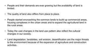 8th geography 2.land,soil, water,,natural vegetation... | PDF