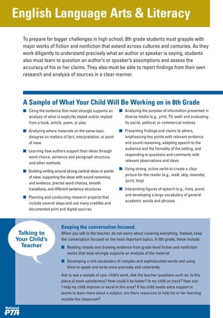 8th grade--Parent's Guide to Student Success | PDF