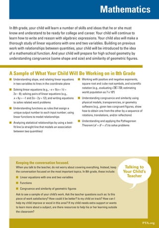 8th grade--Parent's Guide to Student Success | PDF
