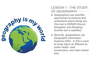 8th grade Geography - Chapter 1 | PPTX