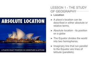 8th grade Geography - Chapter 1 | PPTX