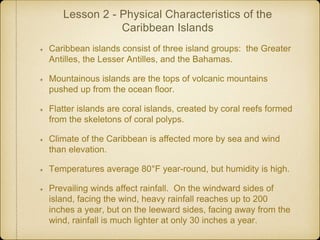 8th grade Geography - Chapter 11 - The Caribbean | PPT