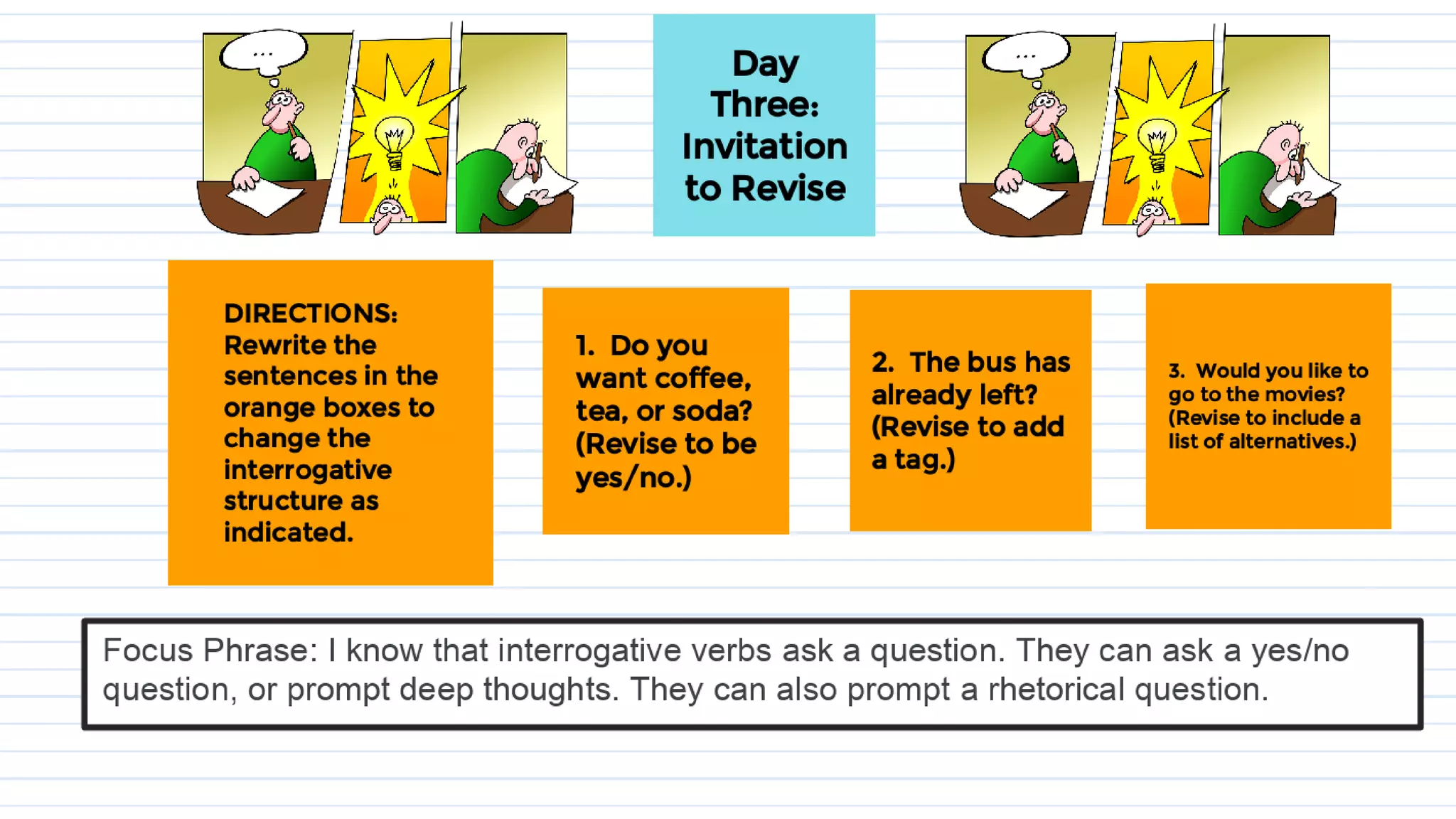 8th grade interrogative verb mood | PDF