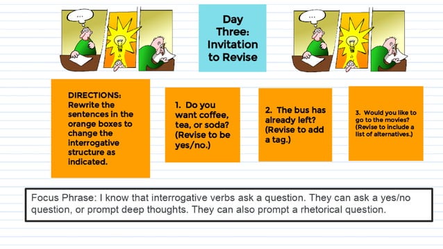 8th grade interrogative verb mood | PDF