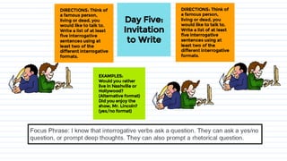 8th grade interrogative verb mood | PDF