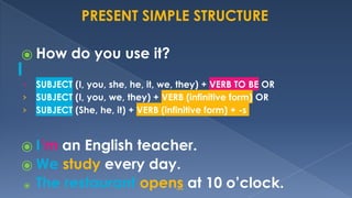 Using the present simple and reinforcing grammar | PPT