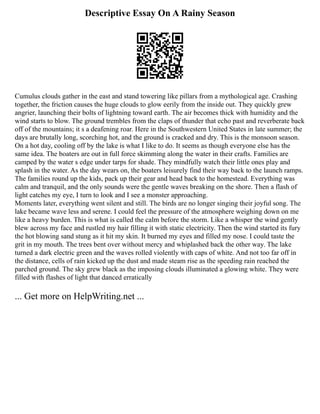 8Th Grade Descriptive Essay Examples - 50 Descriptive | PDF