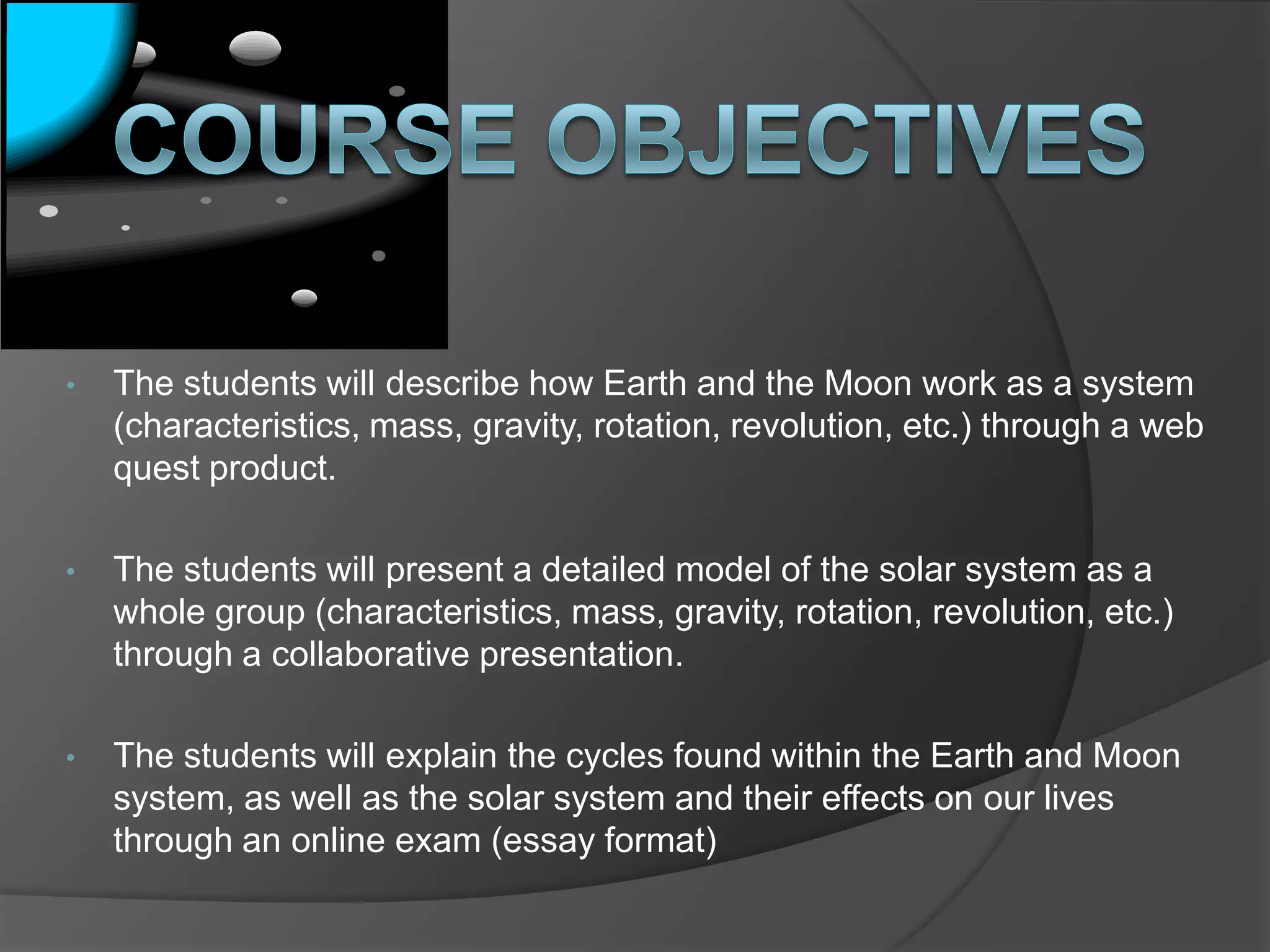 8th grade earth & space science online course | PPTX