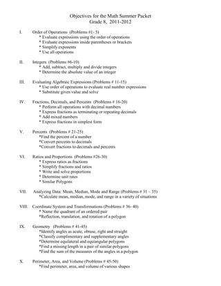 8th grade packet c | PDF
