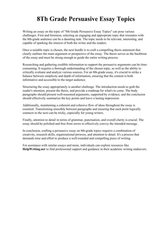 8Th Grade Persuasive Essay Topics.pdf