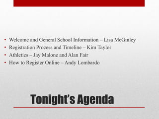 8th Grade Registration Night PowerPoint | PPT