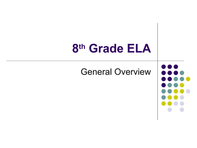8th grade review ela | PPT