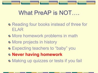 8th graders pre ap presentation | PPT