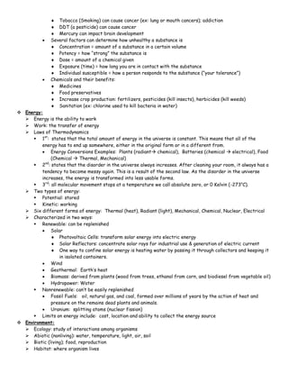 8th grade science eog review 2013 | PDF