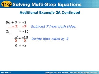 8th grade solving simple equations Practice | PPT
