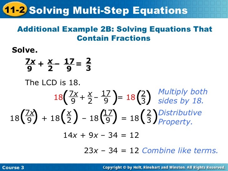 8th grade solving simple equations Practice