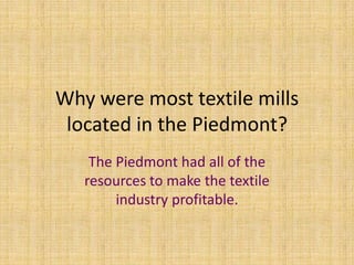 Pacolet Textile Mills | PPTX