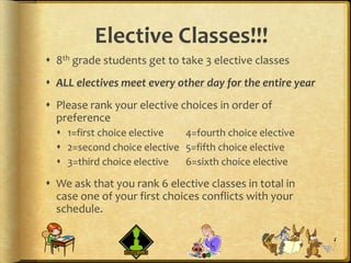 8th Course Selection Pres. | PPT