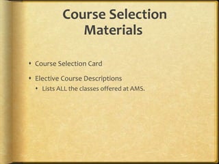 8th Course Selection Pres. | PPTX