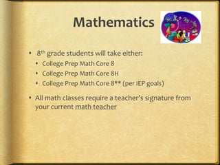 8th Course Selection Pres. | PPT