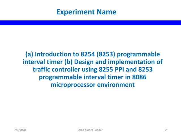 8254 Programmable Interval Timer Pptx