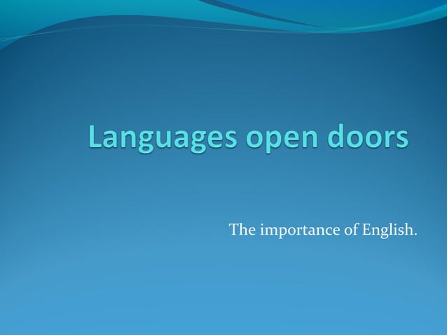 8th languages open doors | PPT