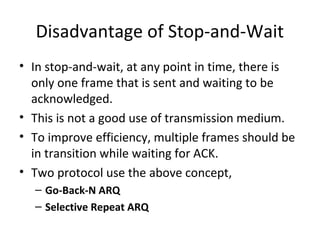 8th lec flow and error control | PPT