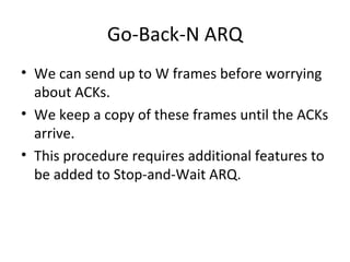 8th lec flow and error control | PPT