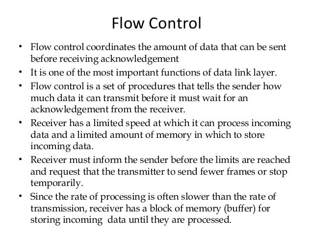 8th lec flow and error control