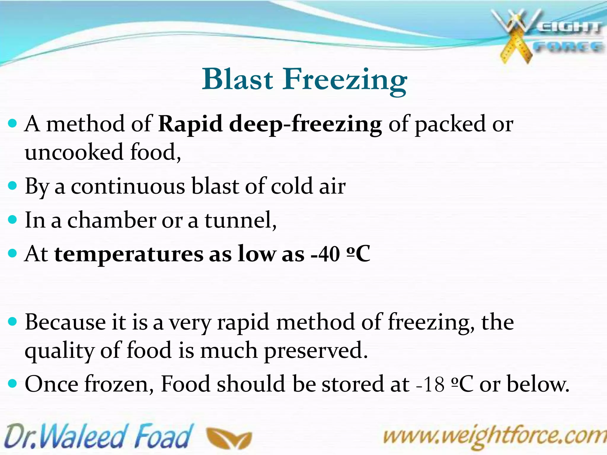 8- Freezer and Dry Storage, Who Keys to Safe Food | PPTX | Healthy ...