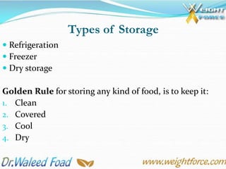 8- Freezer and Dry Storage, Who Keys to Safe Food | PPTX