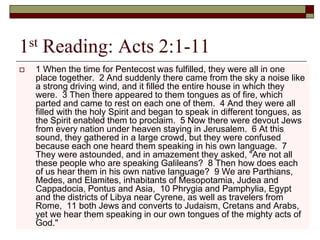 Pentecost Sunday B | PPTX | Christianity | Religion & Spirituality