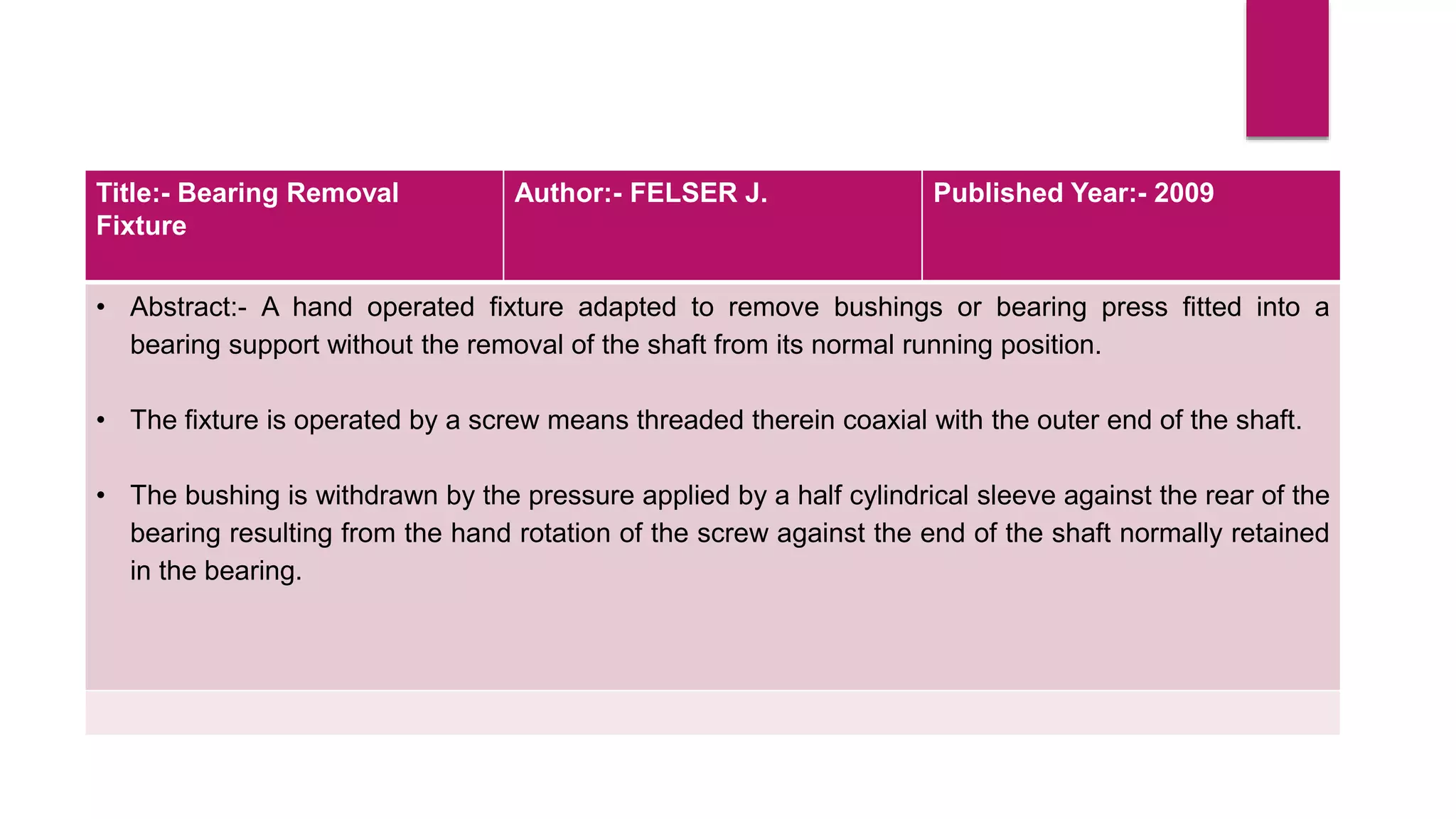 Design Of Fixture For Fixing Bearing in Crank-Case | PPTX