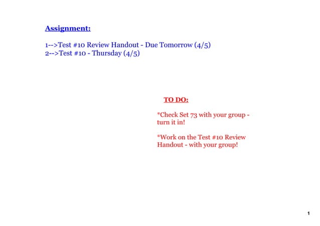 8th PreAlg - April4 | PDF