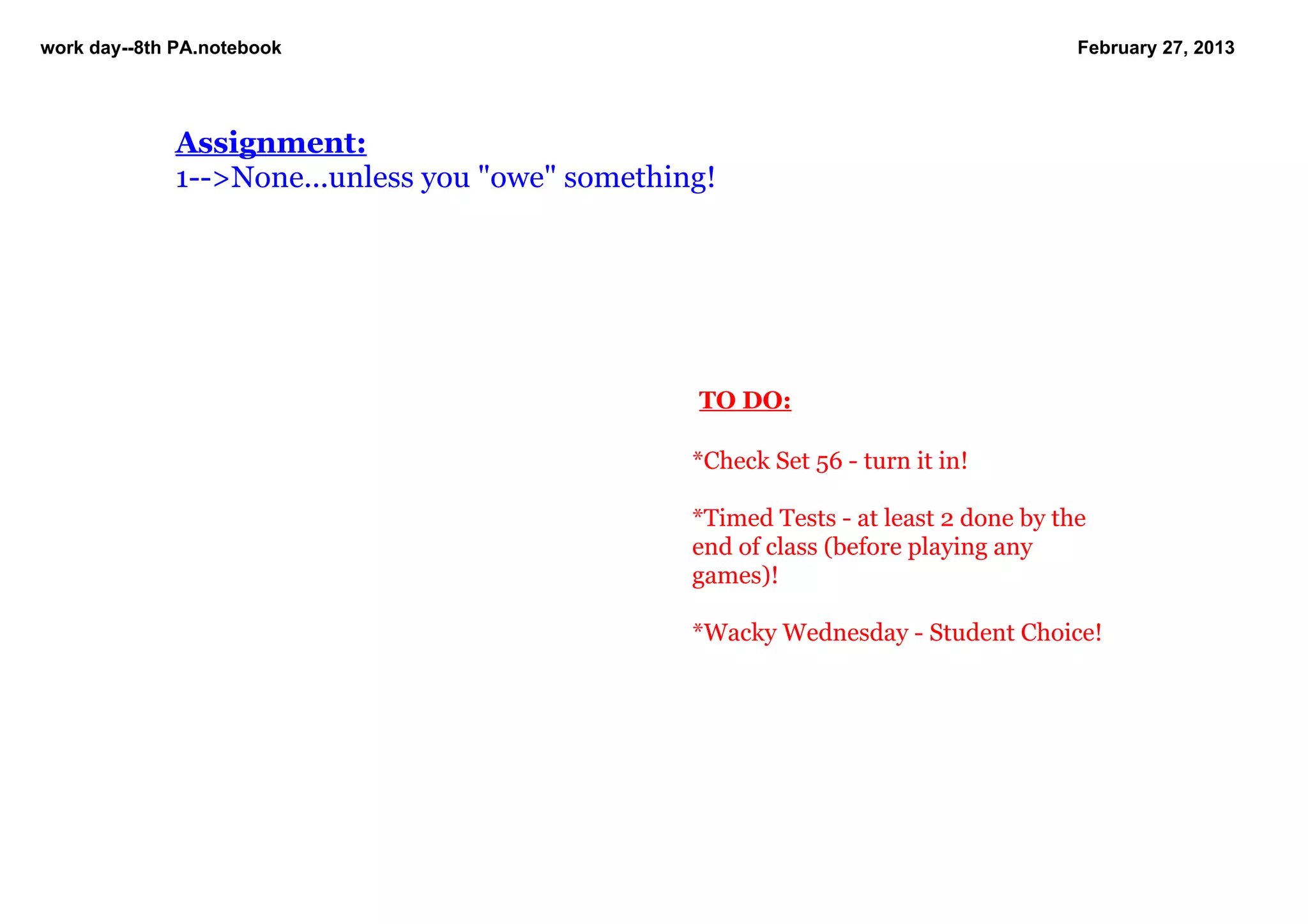 8th pre alg -feb27 | PDF