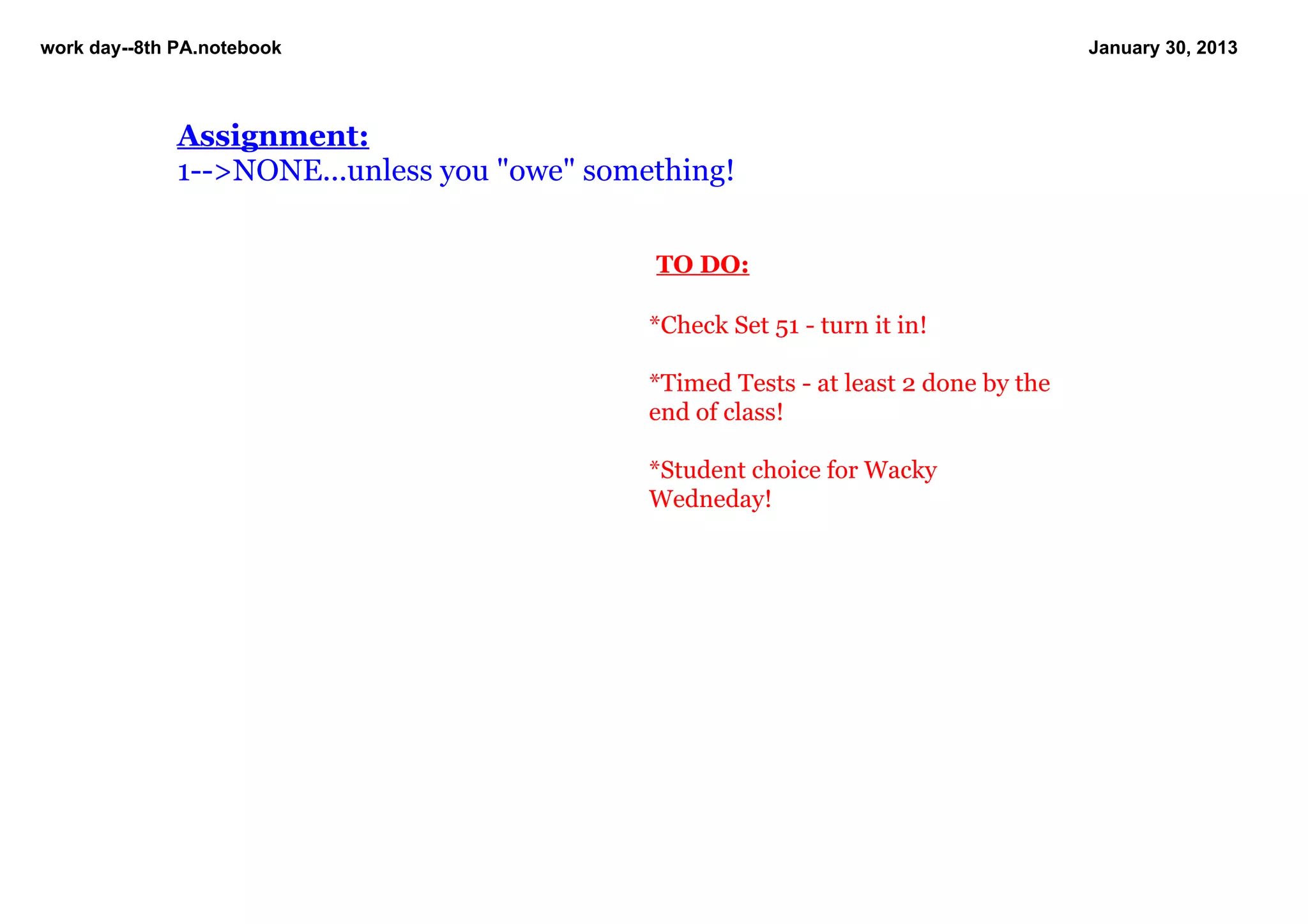 8th pre alg -jan30 | PPT