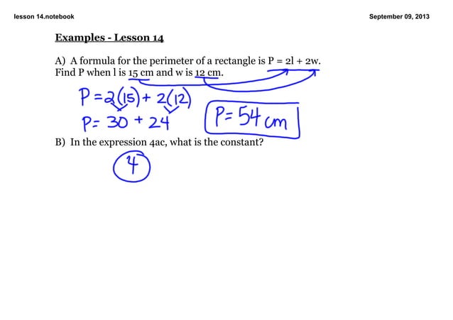 8th pre alg -l14 | PPT