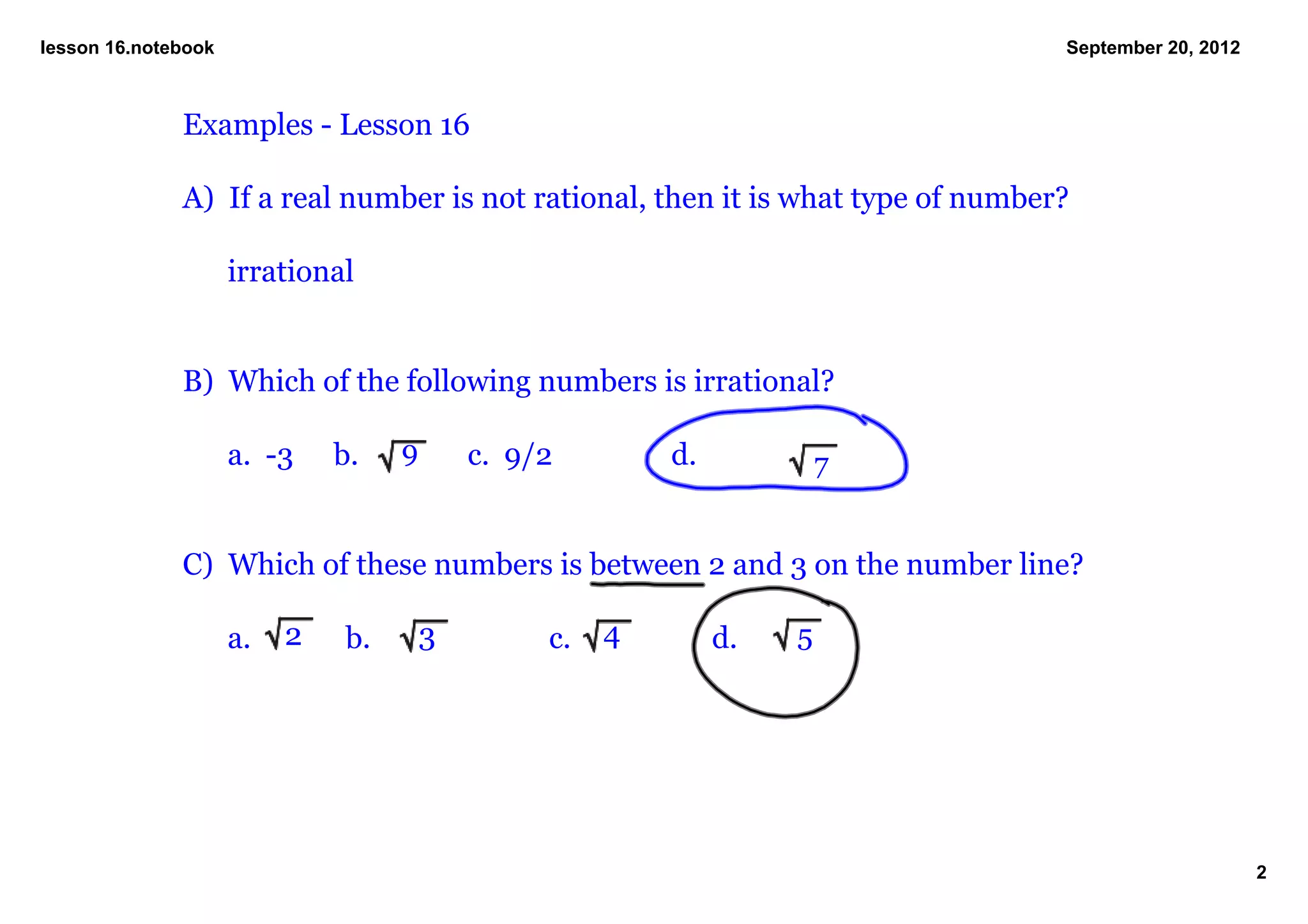 8th pre alg -L16--sept20 | PDF
