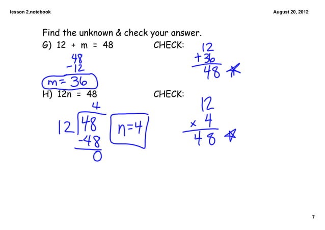 8th pre alg - L2--aug20 | PPT