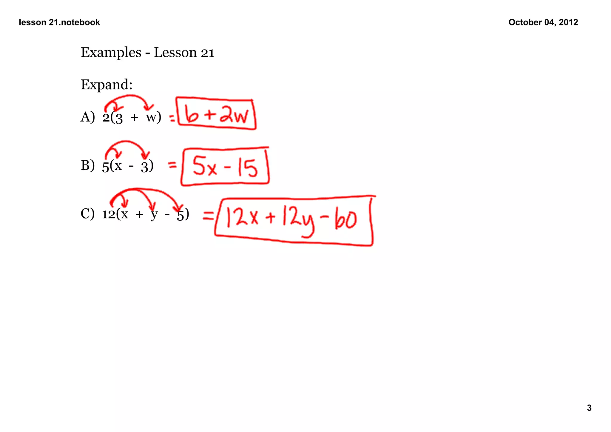 8th pre alg -l21--oct4 | PPT