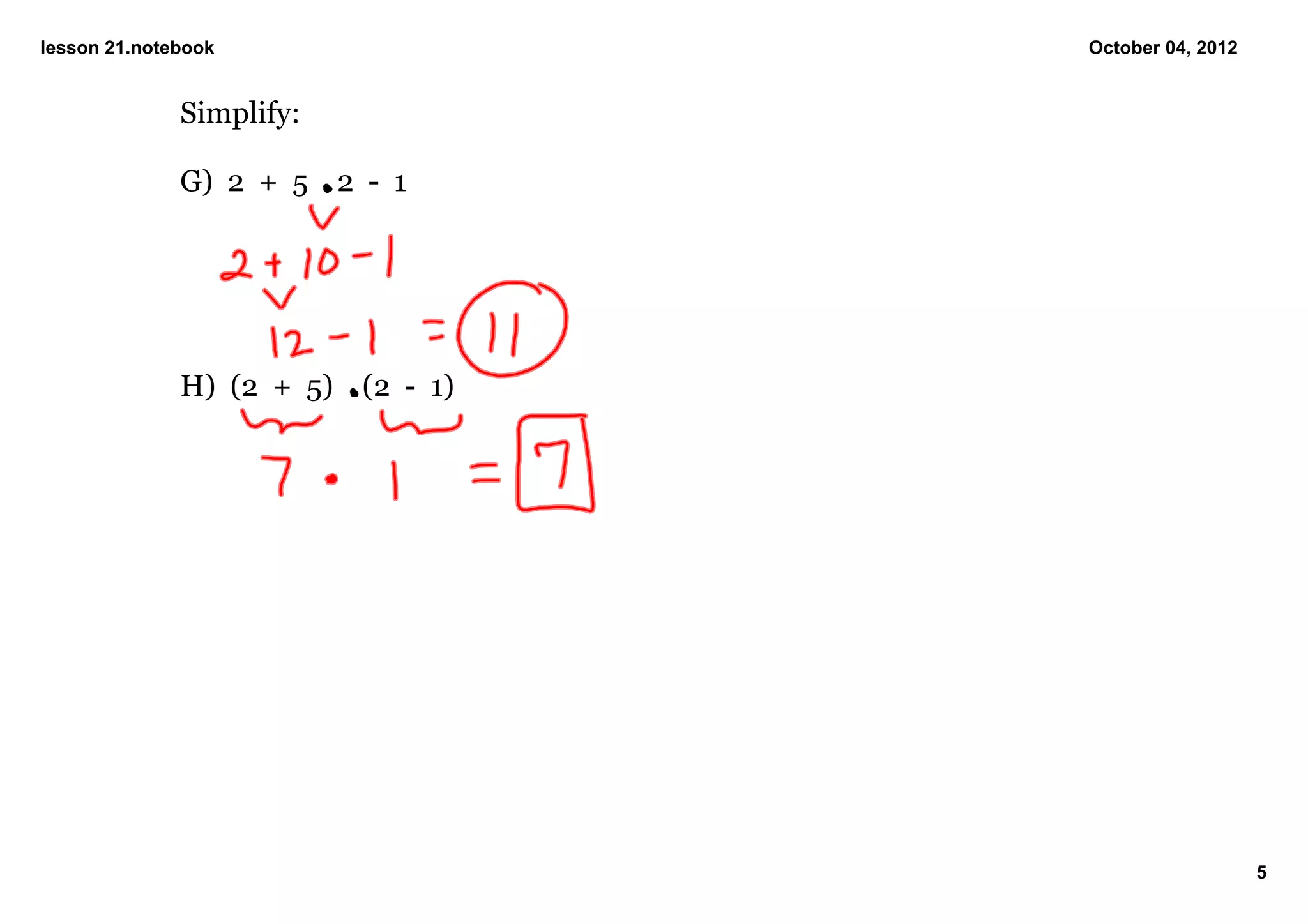 8th pre alg -l21--oct4 | PPT