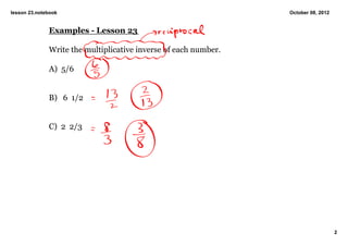 8th pre alg -l23--oct8 | PDF