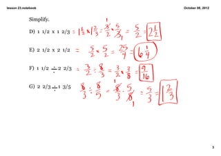 8th pre alg -l23--oct8 | PDF