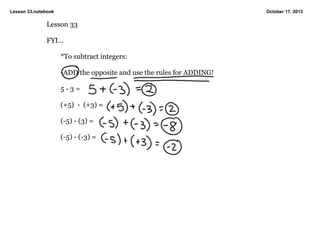 8th pre alg -l33 | PDF