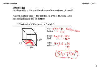 8th pre alg -l43--dec17 | PPT