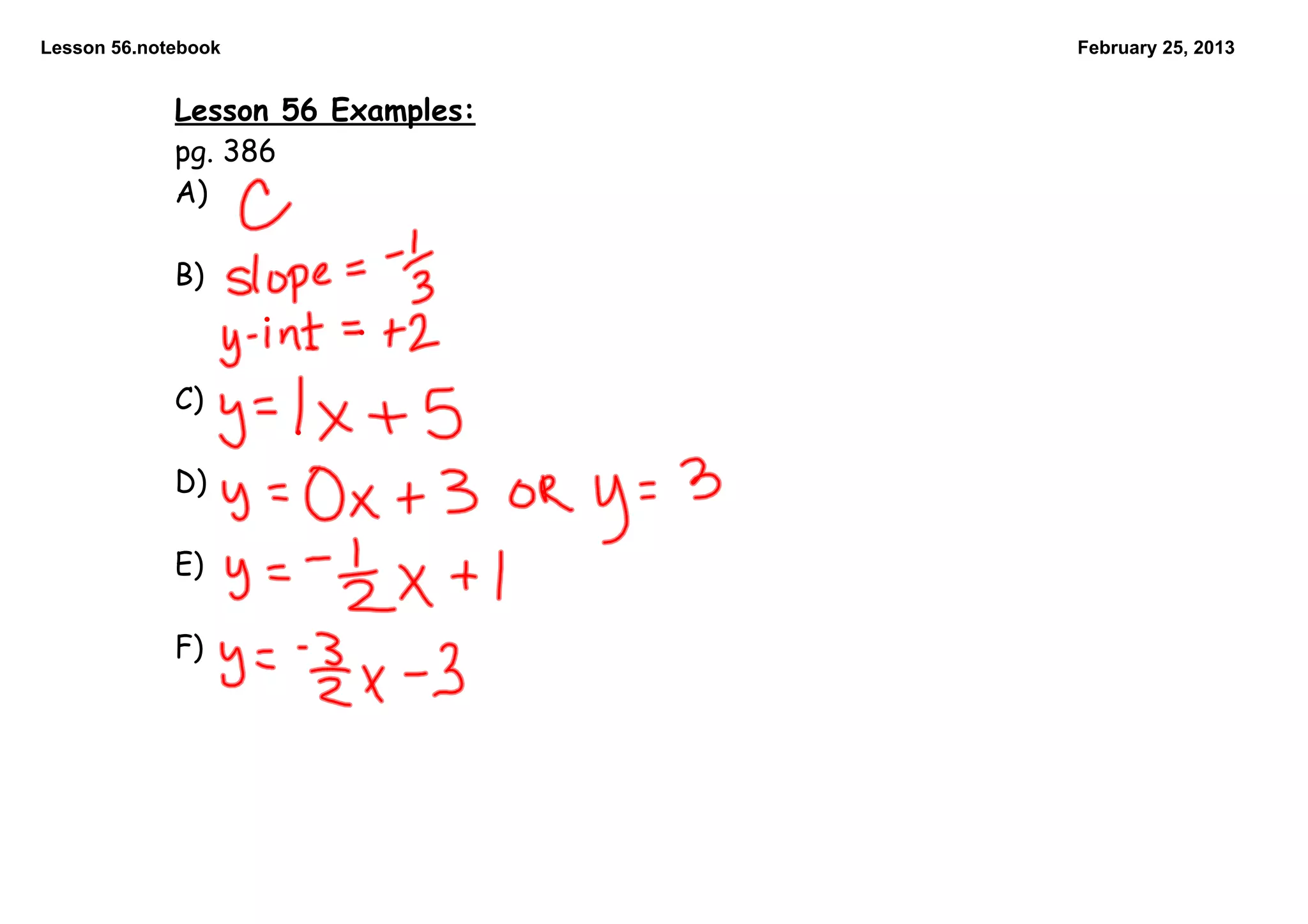 8th pre alg -l56--feb25 | PPT
