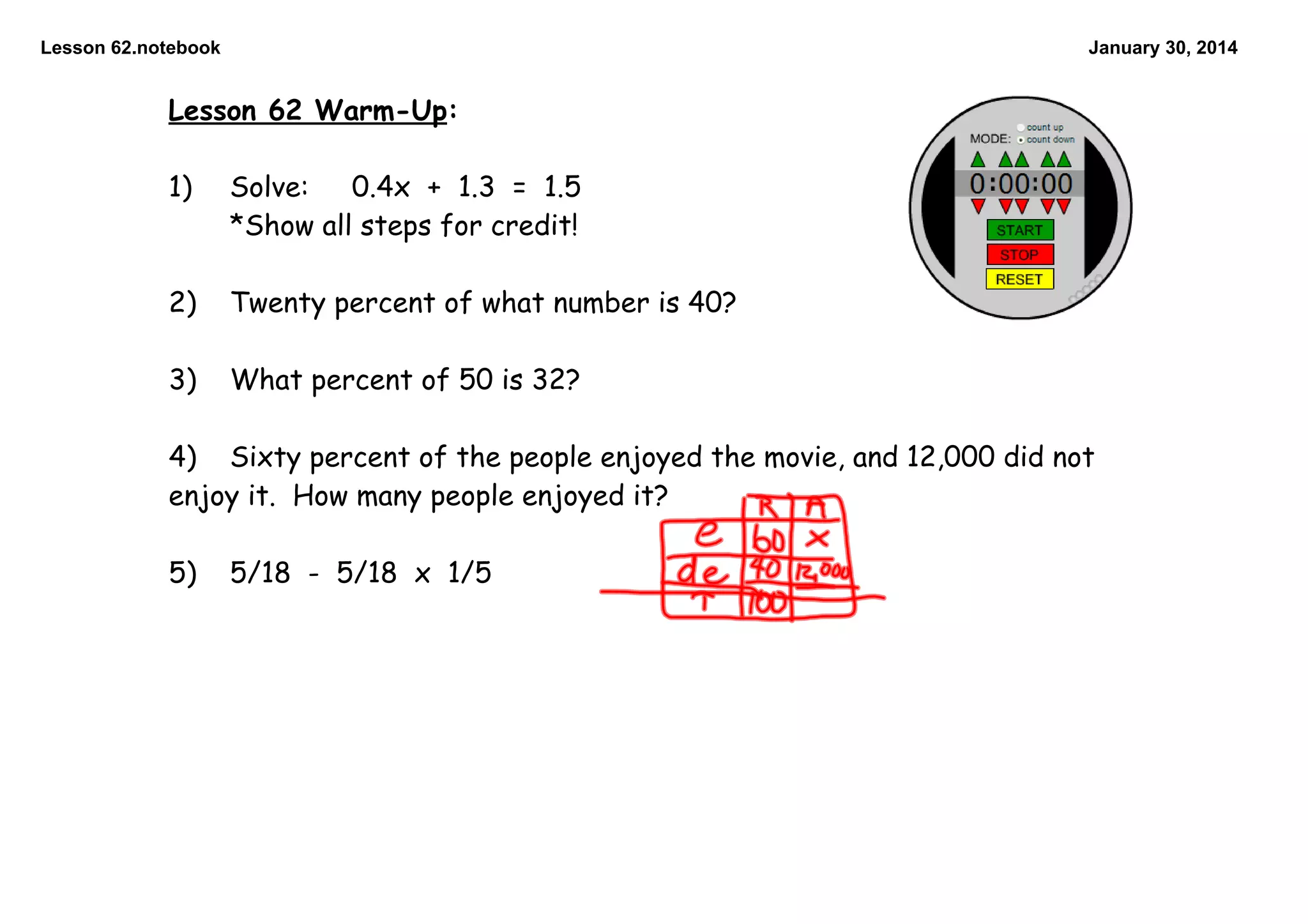 8th pre alg -l62 | PPT