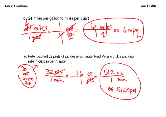 8th pre alg -l64--april4 | PPT